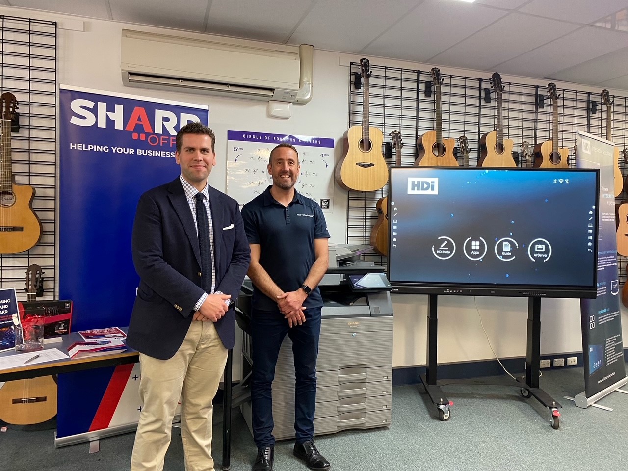 HDi interactive smartboard on display at education conference | Sharp ...